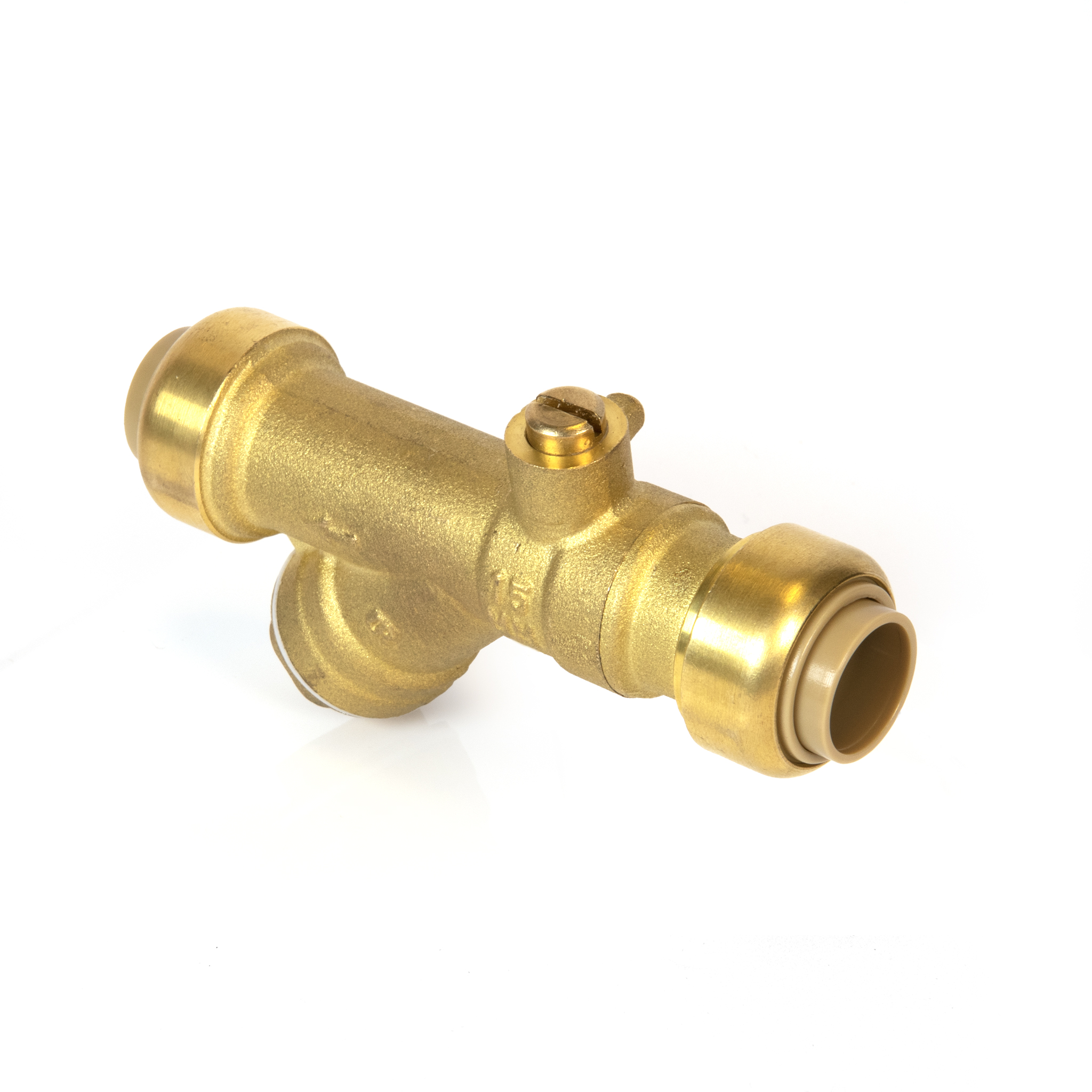 Combination Ball Valve And Y-strainer Push-fit 15mm - Intatec
