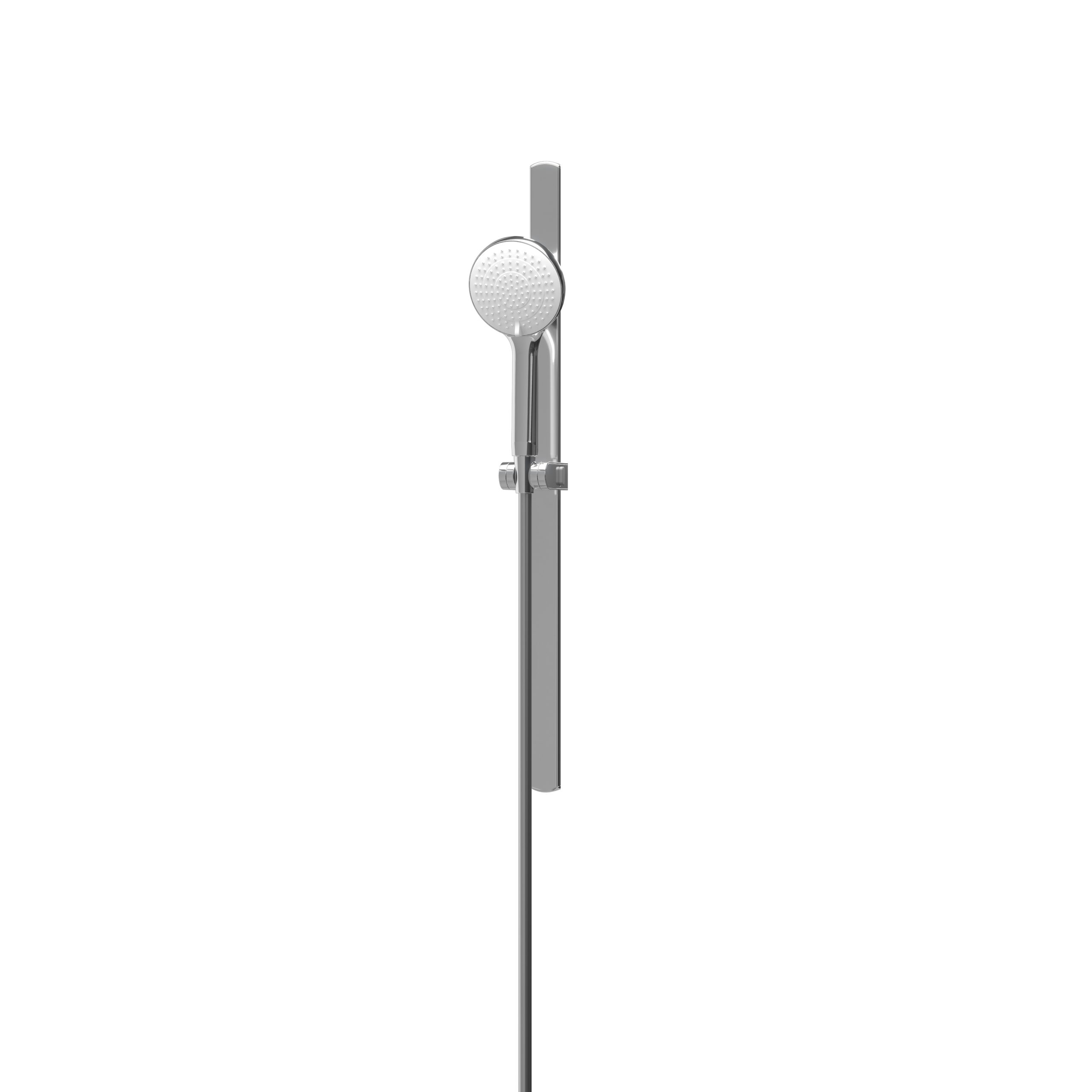 Flat-to-wall Riser Kit With Smooth Hose And Three Function Head - Intatec